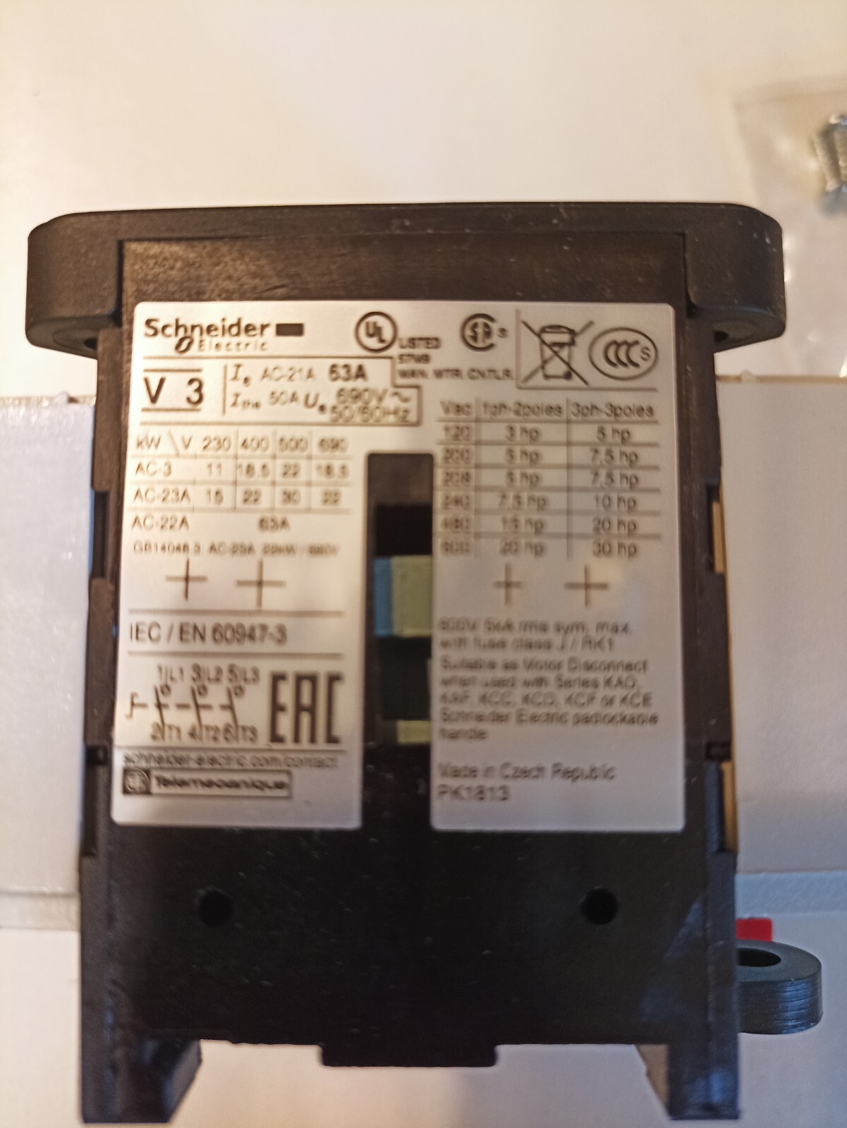 Schneider 3 P Emergency Stop Non Fused Switch Disconnector VCCF3 for ...