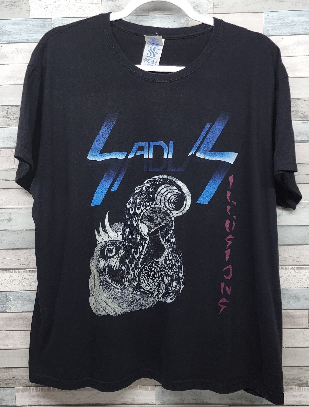 Vintage Sadus Illusions T-Shirt XL Mens Black Album C… - Gem