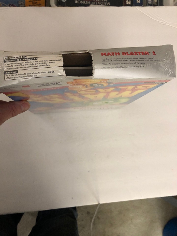 DAVIDSON MATH BLASTER 1 CD-ROM WINDOWS 95 3.1 MAC BRAND NEW IN BOX | eBay