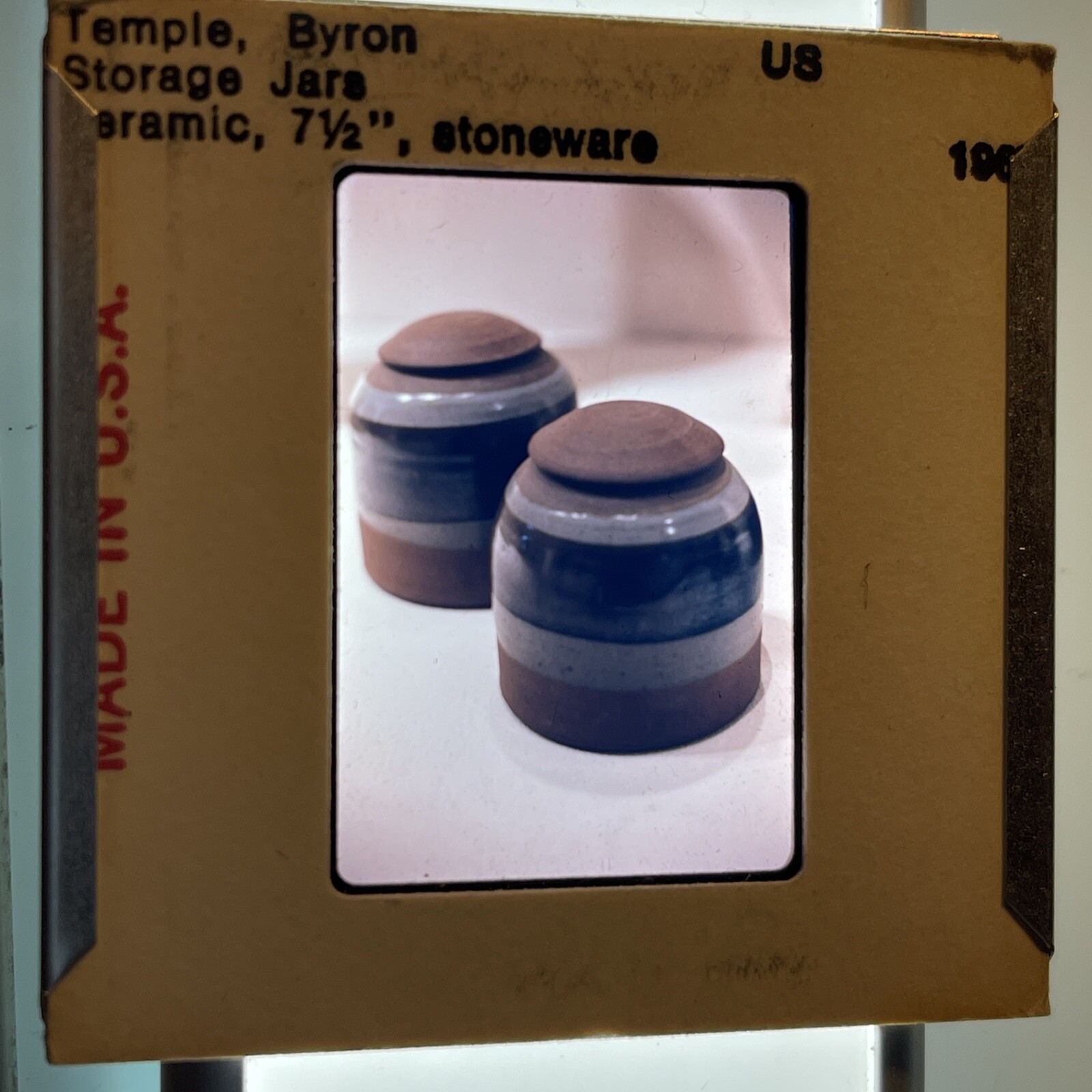 Byron Temple “Stoneware Storage Jars ” Ceramic Art 35mm Slide CER 1 | eBay