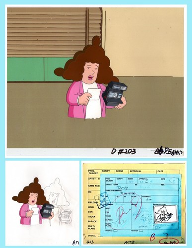 (SALE) DILBERT Animation: ALICE & Polaroid Camera Cel w/Semi- Glossy ...