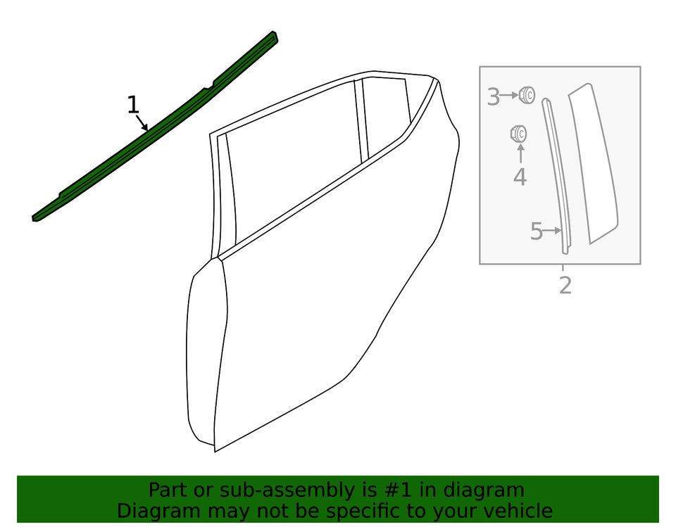 OEM NEW 2019-2020 Mazda 3 Mexico built Belt Molding Rear Beltline BDTS ...