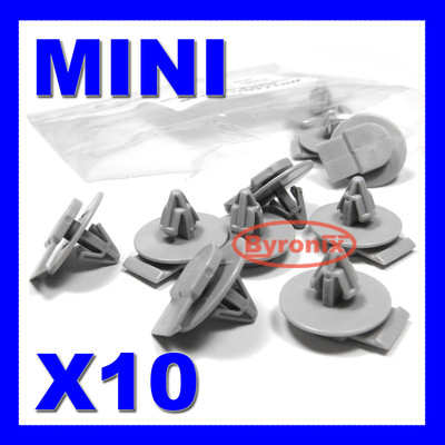 MINI WHEEL ARCH TRIM CLIPS ONE S D SD COOPER COUPE ROADSTER R55 R57 R58 ...