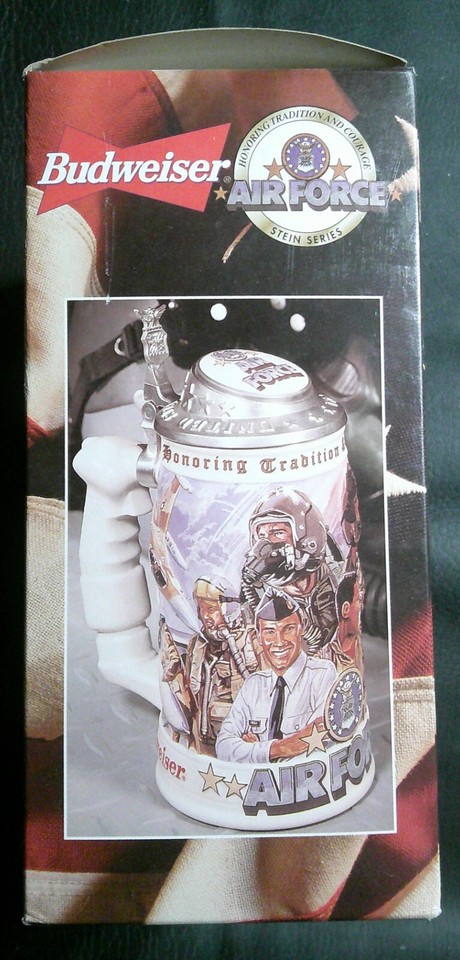 1999 Budweiser Air Force Limited Edition Stein Complete w/ Box | eBay