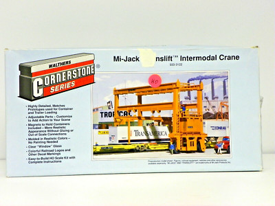 WALTHERS/CORNERSTONE HO U/A "MI-JACK TRANSLIFT" INTERMODAL CRANE" MODEL ...