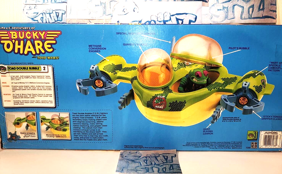 1991 The Space Adventures of Bucky O'Hare Toad Double Bubble | eBay