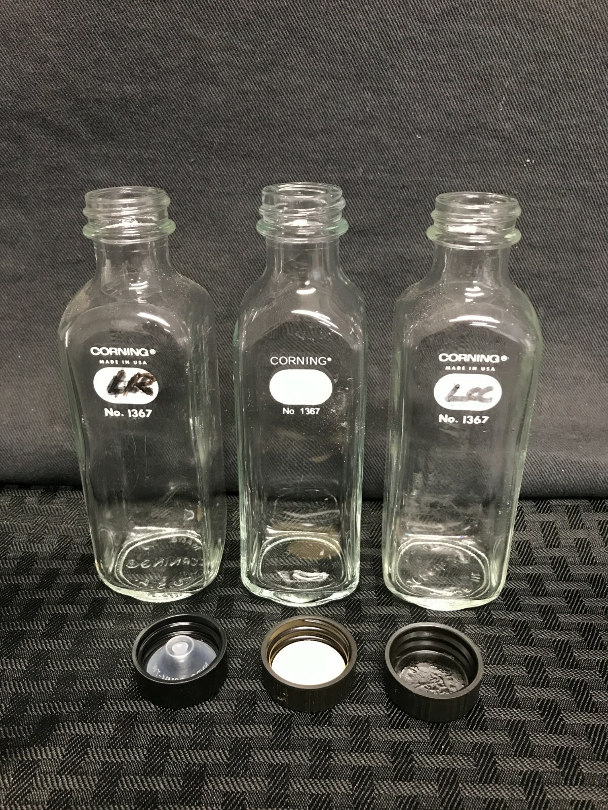 Corning PYREX 160mL Glass Narrow Mouth Milk Dilution Storage Bottle Lot ...