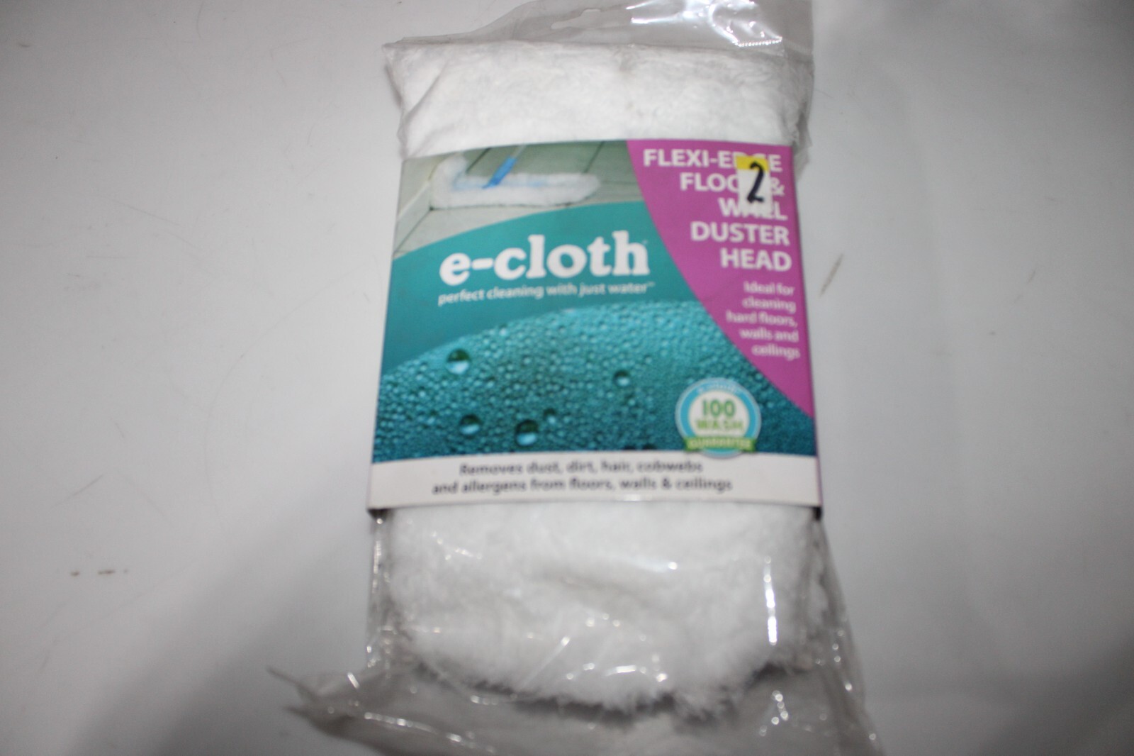 E-Cloth Flexi-Edge Floor & Wall Duster Head Reusable Dusting Mop for ...