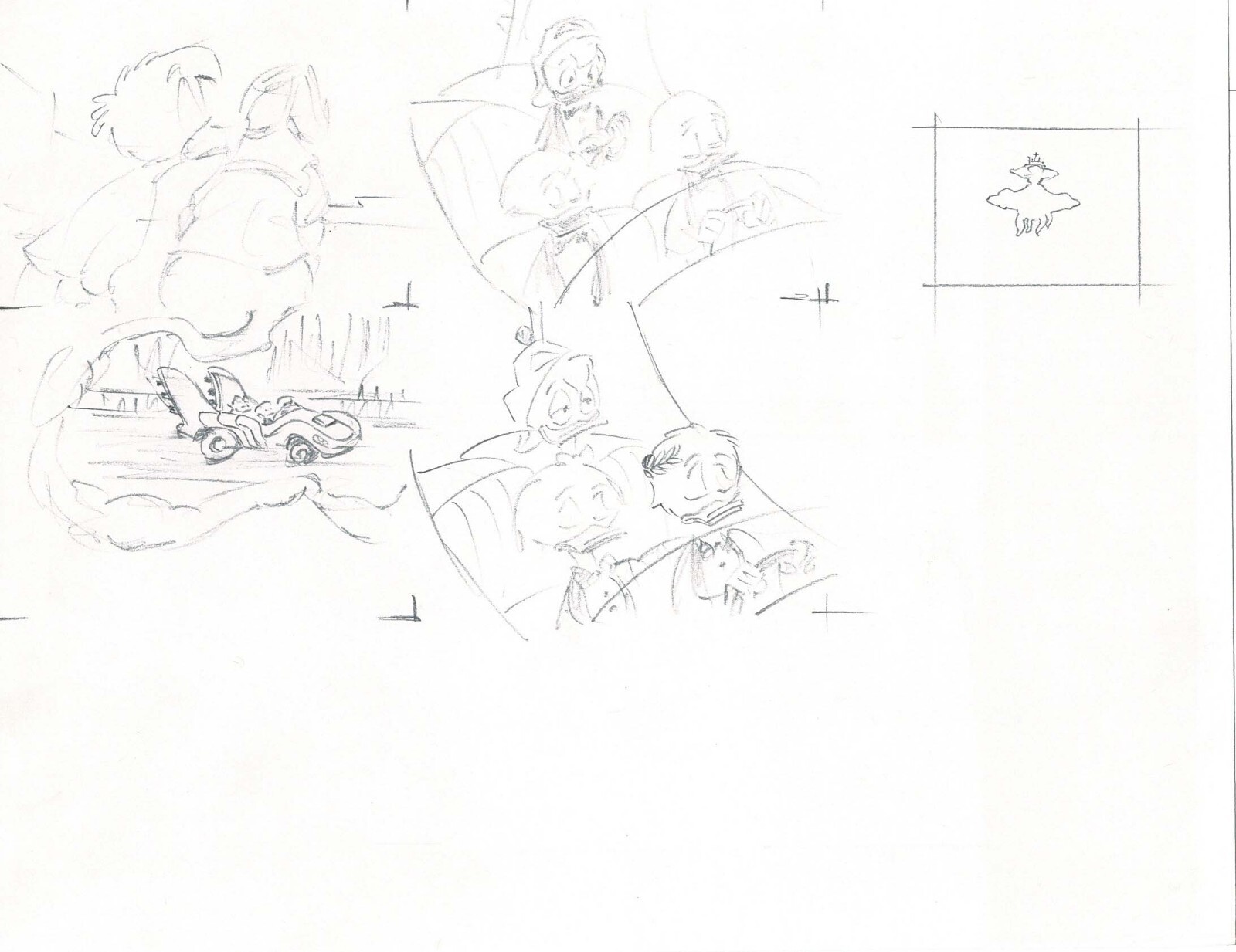 Quack Pack Disney Production Animation Drawing fr0m Animators Estate ...