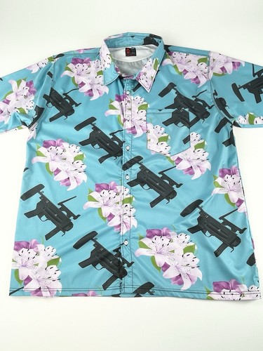 OAF Nation Aloha M320 Shirt Size 3XL Hawaiian Button Up XXXL Short ...