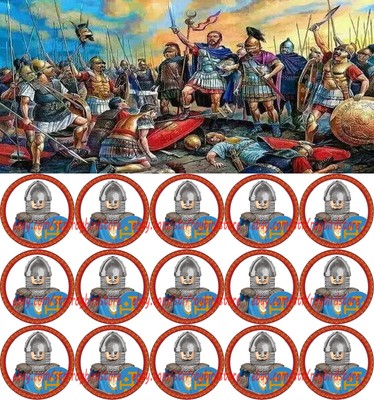 15PCS Europe Medieval Holy Sepulchre Bow Knight 4cm Little Figure DIY ...