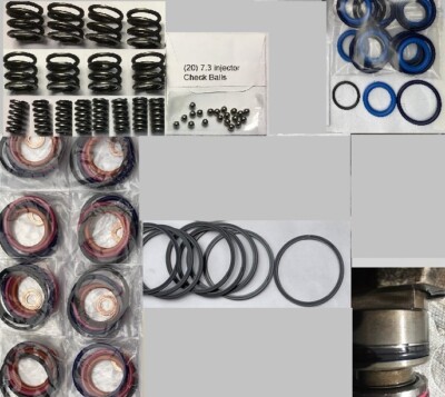 7.3L POWERSTROKE injector O-ring spring KIT ext & int. seals, springs ...