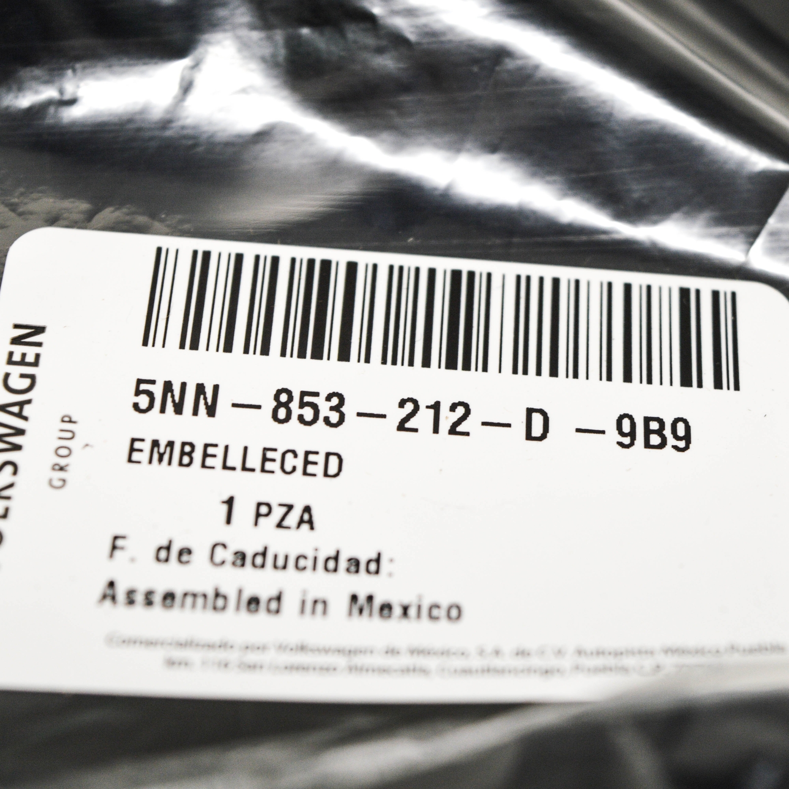 Volkswagen Tiguan MK2 Front Right Fog Light Bezel Trim 5NN853212D9B9 ...