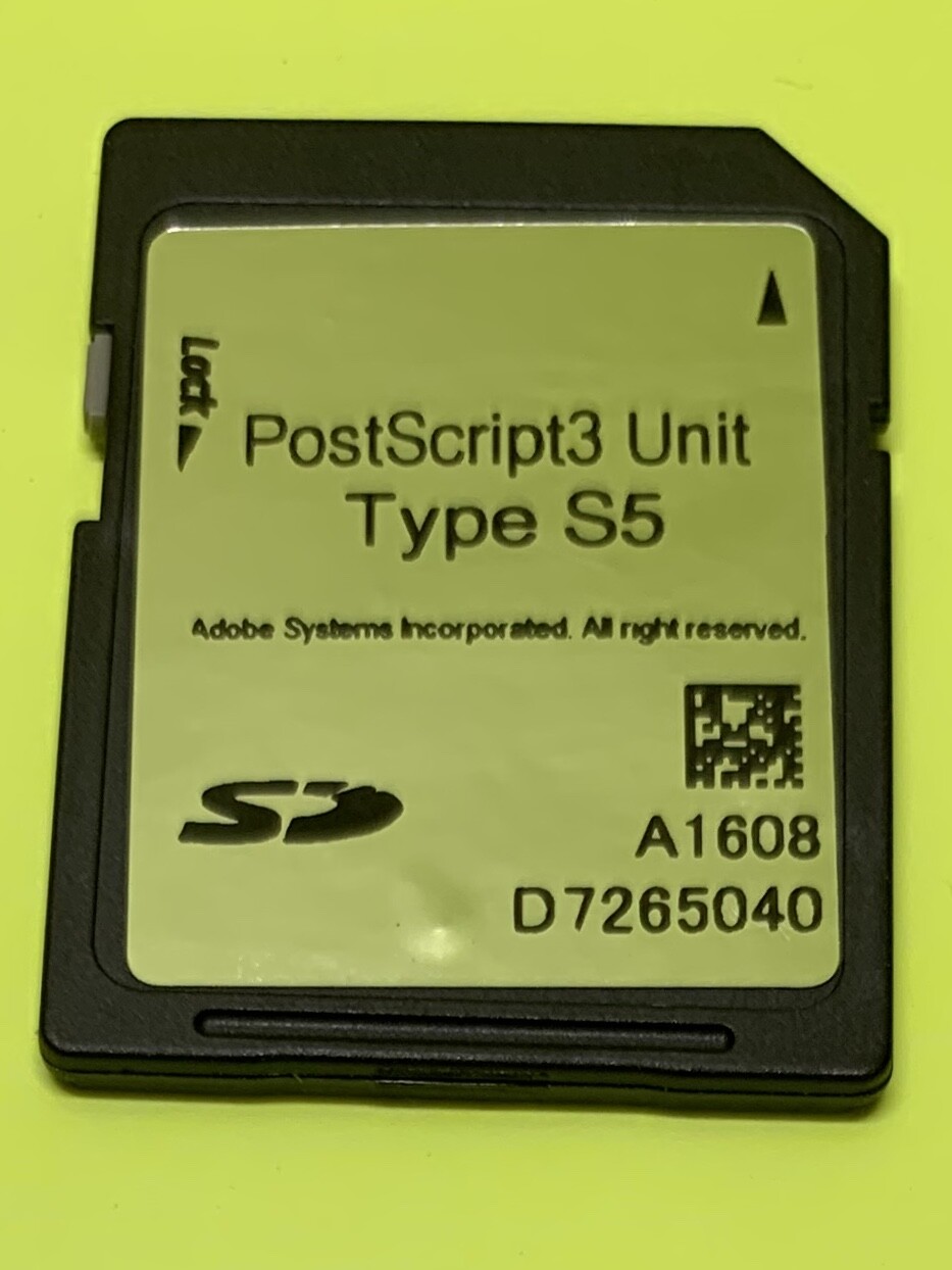 Ricoh Savin Lanier PostScript3 Unit Type S5 for Pro 8110e 8120e | eBay