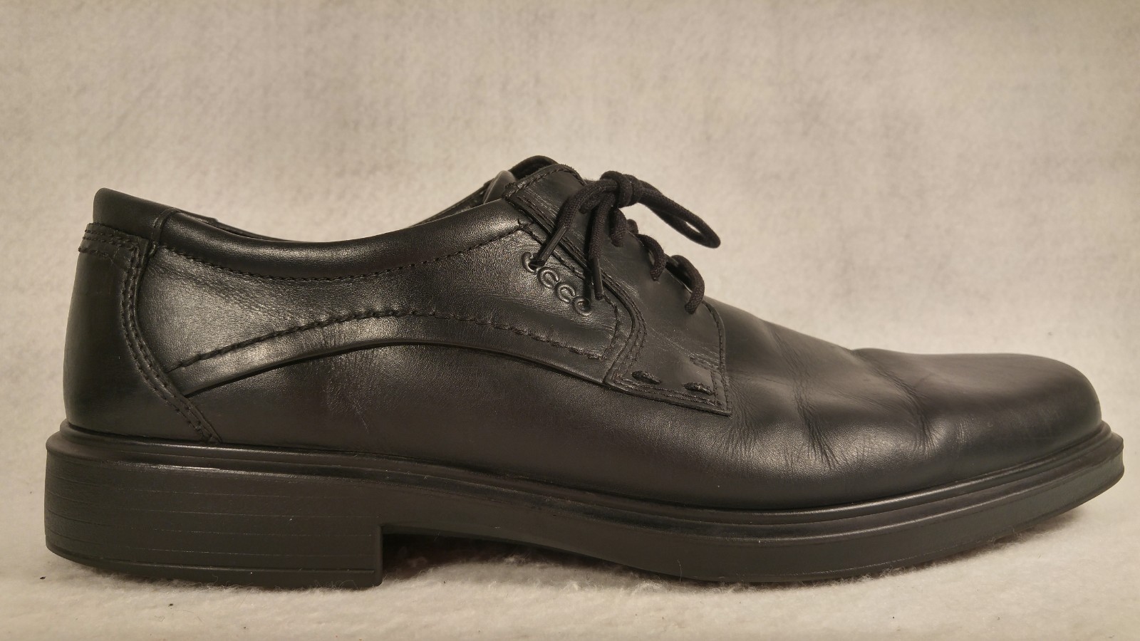 ECCO Berlin Black Leather Oxford Shock Point Comfort … - Gem
