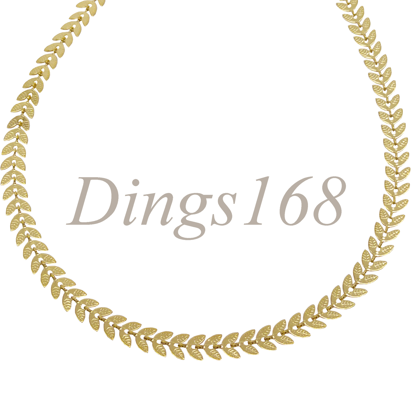 18K Gold Filled Designer Inspired Fish Tail Chain Necklace 16"/18"/20 ...