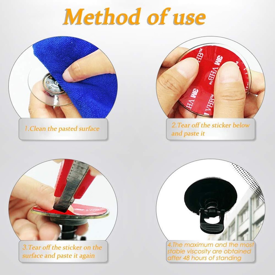 3M Double Sided Sticky Pads Adhesive Tape Dash Cam GoPro Nextbase ...