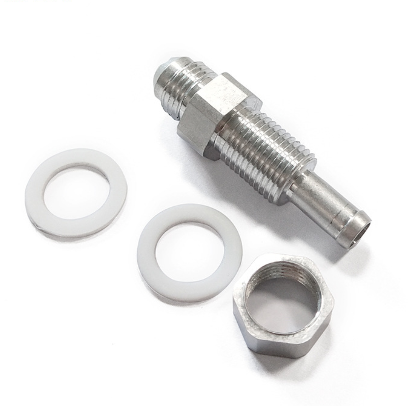2Pcs Universal 6AN Male Flare Bulkhead To 5/16 Hose Barb For Fuel Tank ...