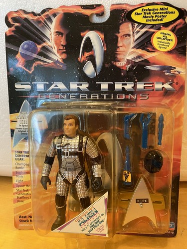 CAPTAIN KIRK IN SPACE SUIT STAR TREK GENERATIONS ACTION FIGURE ...