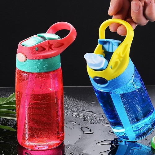 480ML Kids Water Cup Creative Safe Baby Feeding Cups with Straws Water Bottles_W | eBay