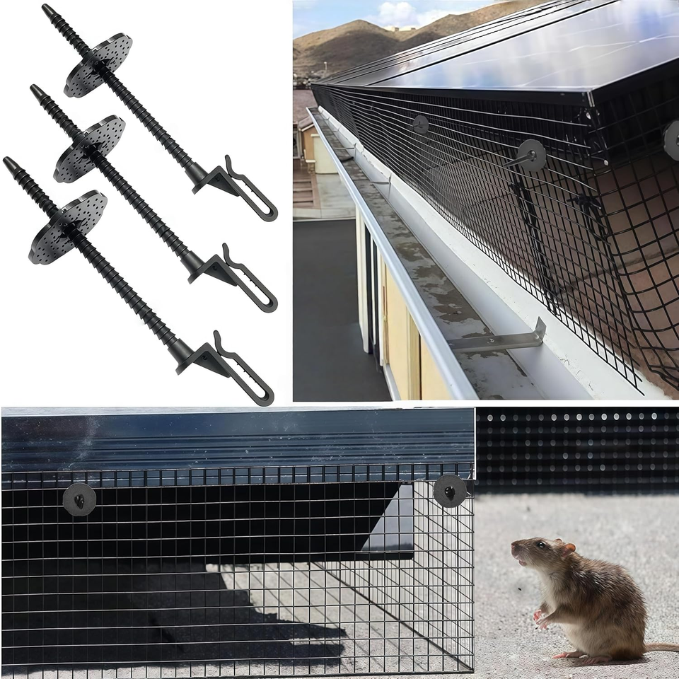 Fence Panel Clips Solar Panel Bird Proofing Kit,50 Sets Wire Fence ...