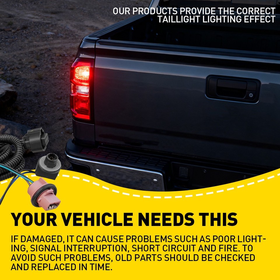 Left Tail Lamp Wiring Harness 23141278 Fit 2014 2015 Chevy Silverado ...