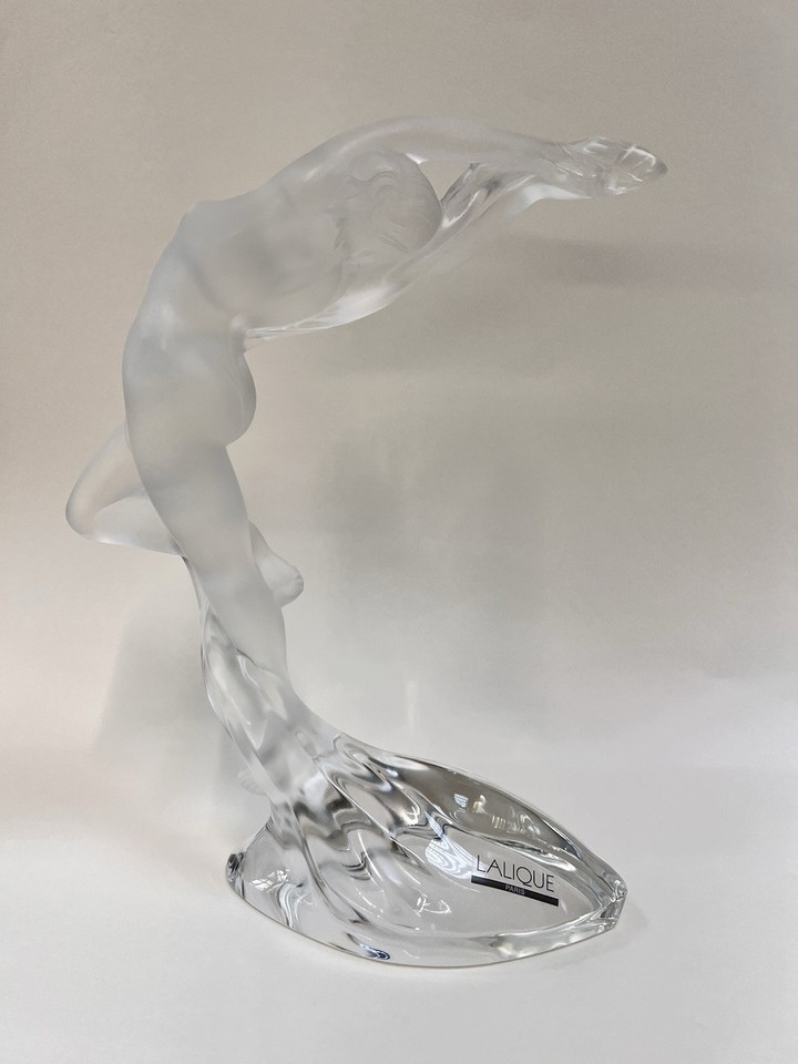 Lalique France Kristall Figur "ACROBATE BRAS LEVÉ" - nackte Akrobatin - H: 26 cm | eBay.de