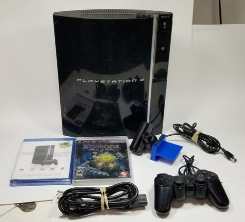 Sony Playstation 3 PS3 Fat Original 80GB Model CECHL01 w/ Eye ...