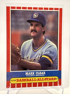 1987 Fleer Baseball All Stars Mark Clear Baseball Card #9 Mint FREE ...