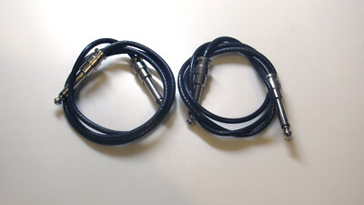 2X George L's Red .155 Instrument Cables 2.25 Ft Feet W/ Straight ...