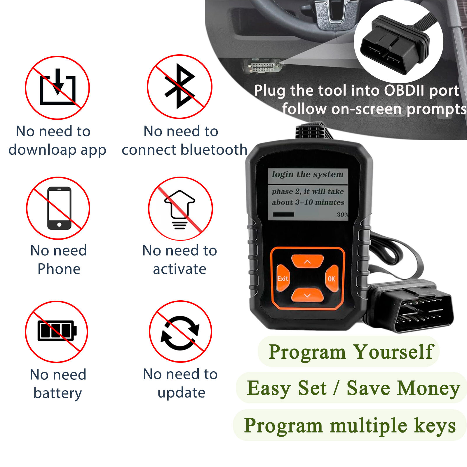 2 for 2007 - 2017 Jeep Wrangler Compass Patriot Key Fob & Programmer ...