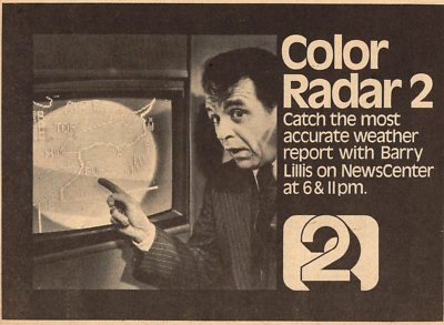 1979 WGR BUFFALO,NEW YORK NEWS AD / BARRY LILLIS / RADAR 2 WEATHER | eBay