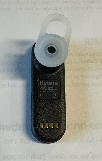 Hytera ESW01 Earpiece part of ESW01-N1 ESW01-N2 Bluetooth Kit for PD6 ...