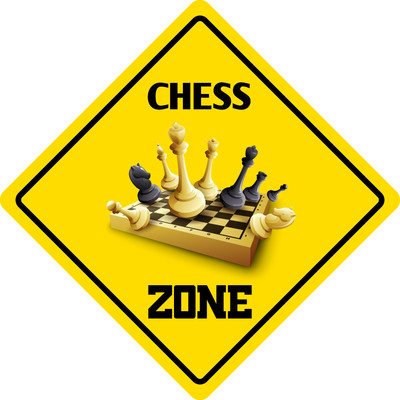 *Aluminum* Chess Zone Funny Metal Novelty Sign 12"x12" | eBay
