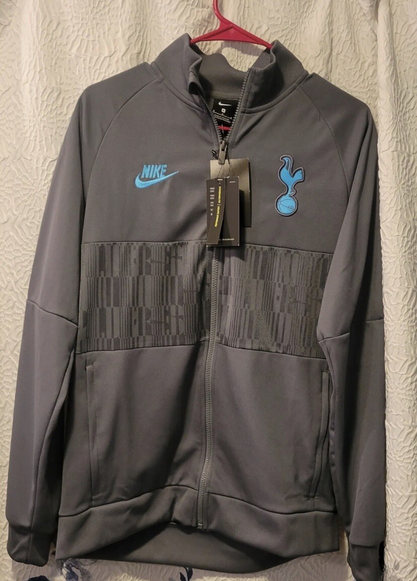 Tottenham Spurs Jacket NWT FLINT GREY/BLUE FURY I96 Jacket BV2611-030 ...