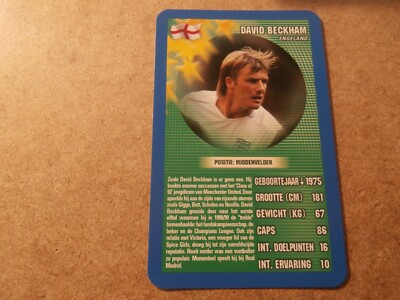 DAVID BECKHAM, 2006 TRADING FOOTBALL ROOKIE CARD, COLLECTOR (JT29) | eBay