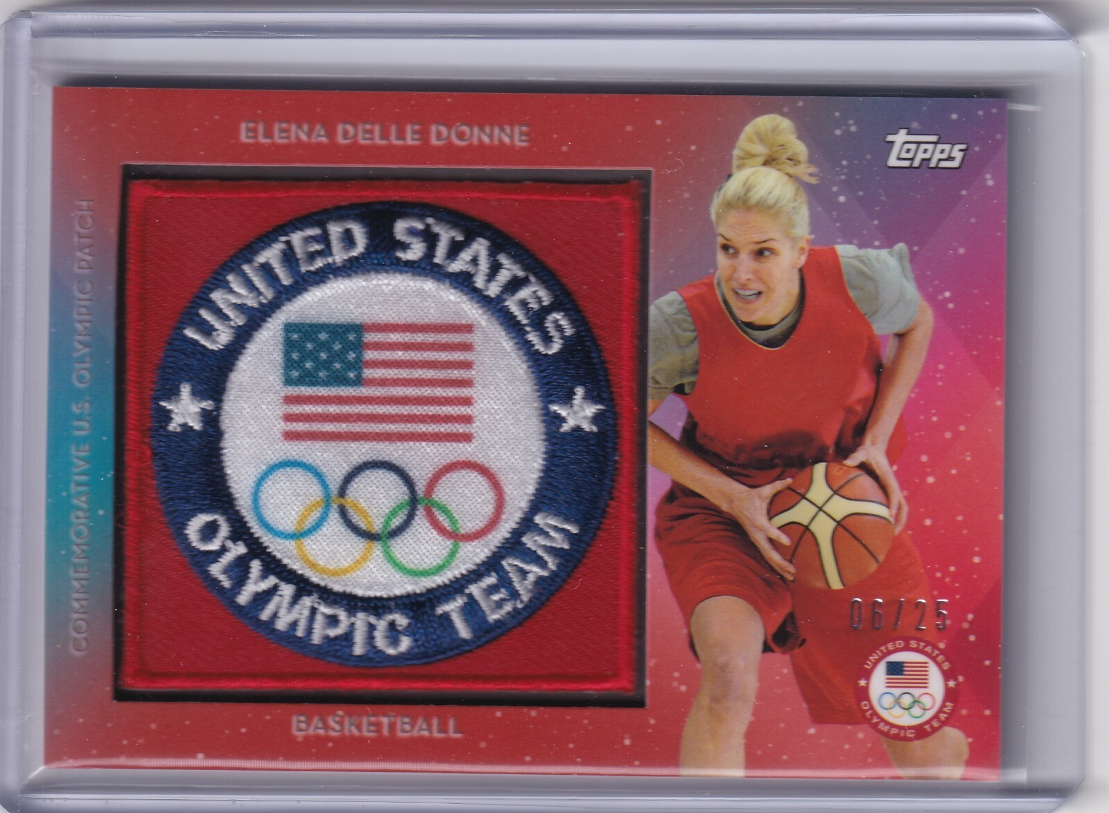 Elena Delle Donne 2016 Topps Olympic Team Patch USAP-ED, 06/25 | eBay