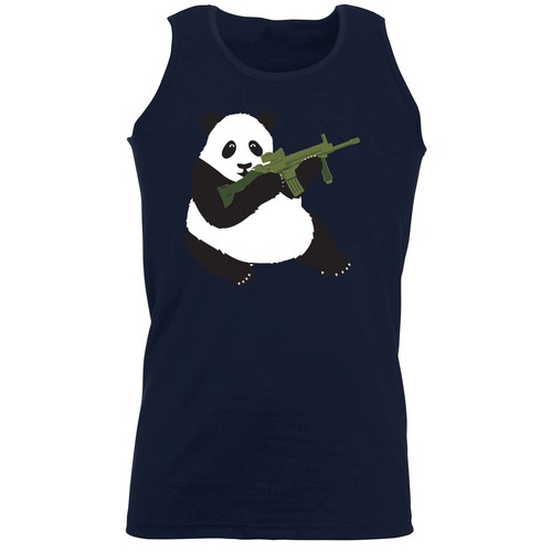 Armed Panda Funny Gift Novelty Tank Top Vest Singlet Gifts | eBay