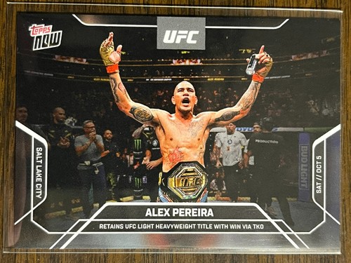 2024 Topps Now UFC #24 Alex Pereira UFC 307 | eBay
