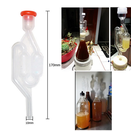 2PCS/Set One-way Transparent Plastic Home Beer Making Tool Airlock Accessories | eBay