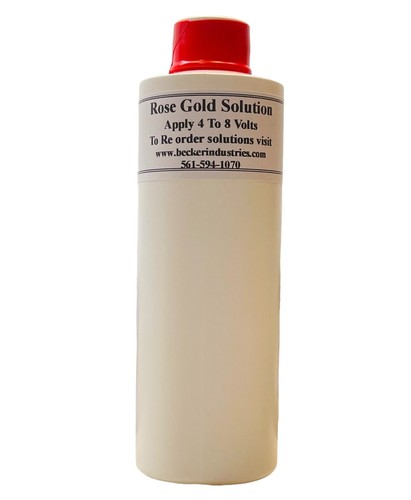 ROSE GOLD Solution, Electroplating solution for gold plating kit, 8oz ...