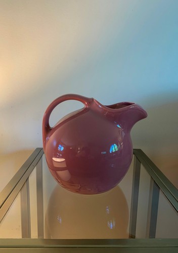 Vintage Fiestaware Harrlequin Rose Glaze Jug Ball Pitcher Great ...