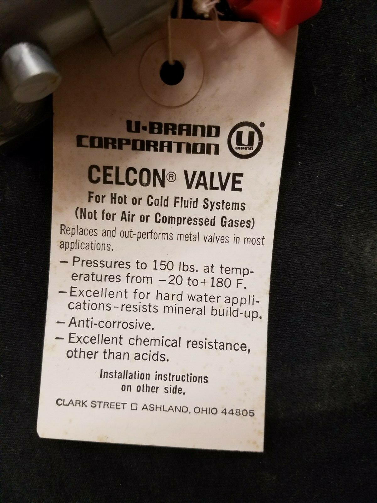 Celcon Globe Valve 3/4", 150 psi, -20 to 180 F, 8012-3/4 | eBay