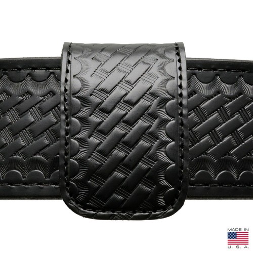 Perfect Fit Double Wide Belt Keeper Hidden Snap Basketweave Genuine ...