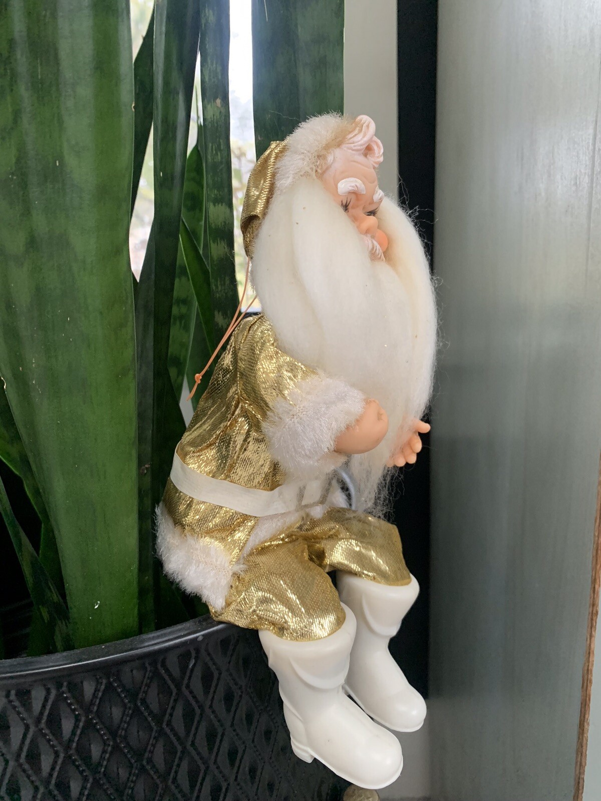 Vintage Santa Claus Gold Lame. Bendable Legs & Arms | eBay