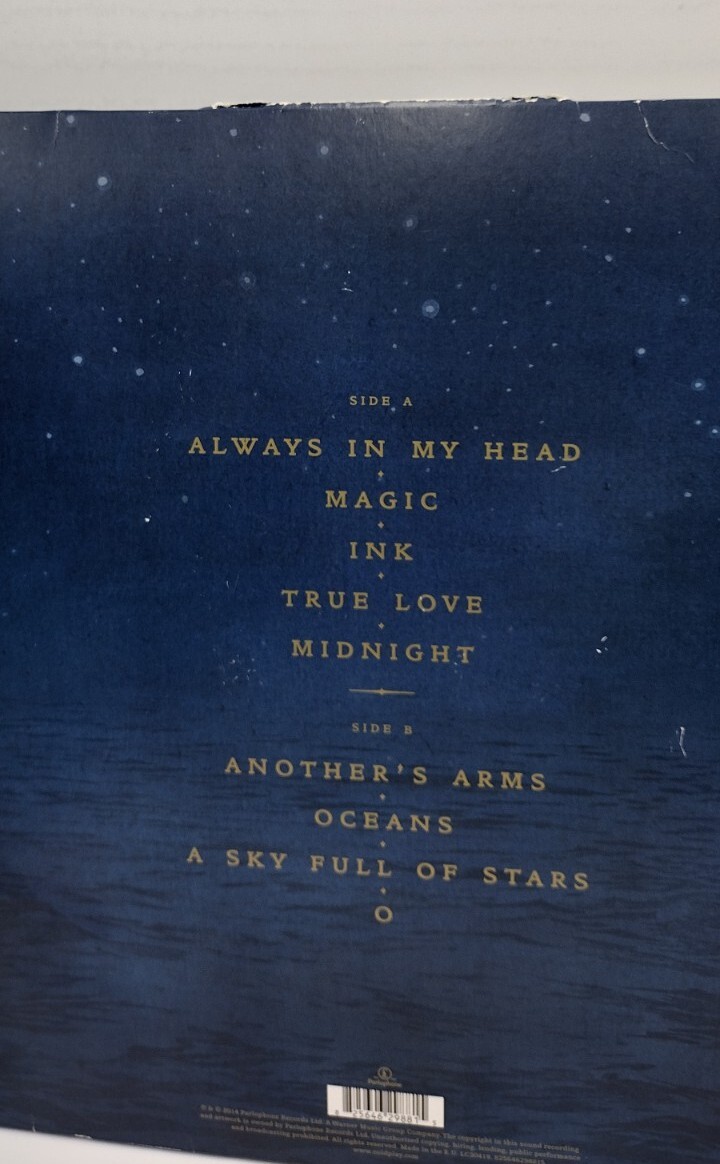 Coldplay Band Ghost Stories Vinyl LP Parlophone Record 2014 Made in ...