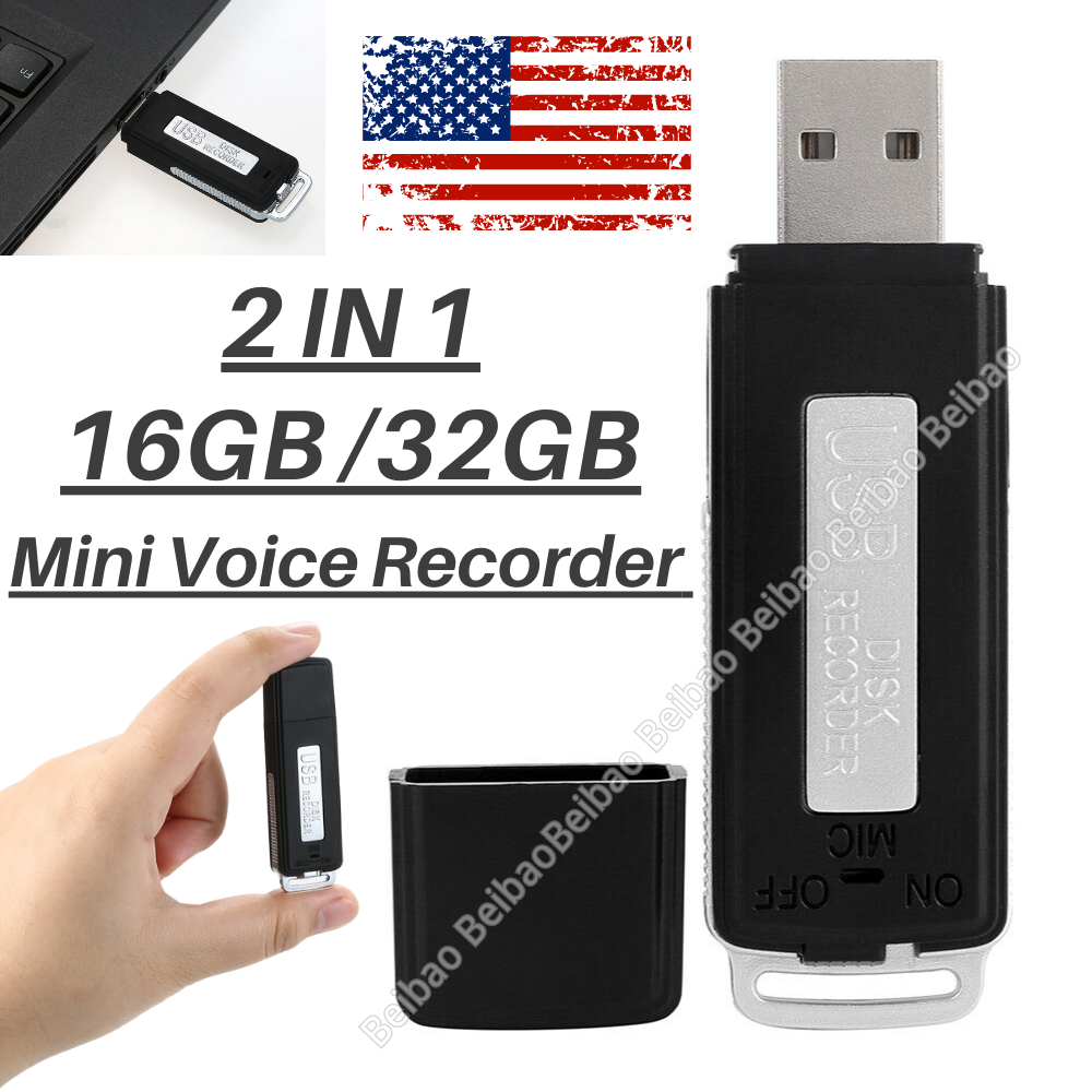 Mini Spy Audio Recorder Voice Activated Listening Device Microphone ...