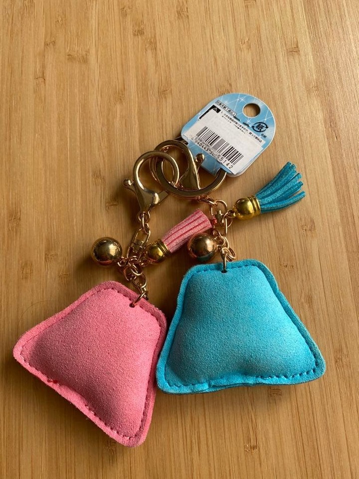 Mount Fuji Keychain 2-Pack Pink & Blue with Back Cleaner - Mount Fuji ...
