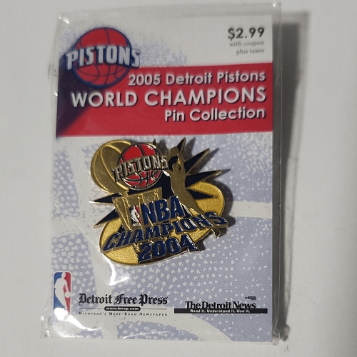 Detroit Pistons 2004 NBA Champions Pin | eBay