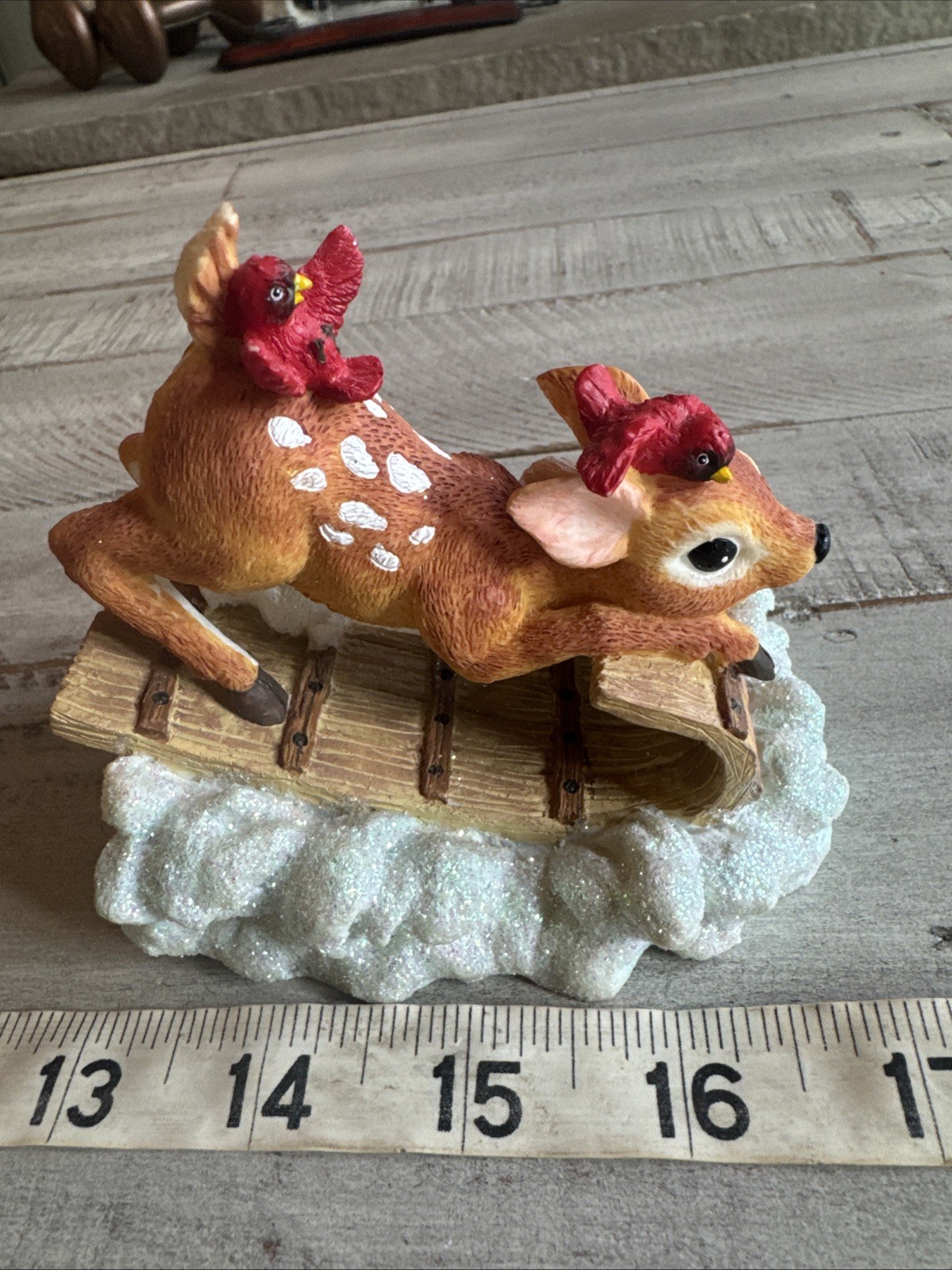 Christopher Radko Woodland Winds Sled Express Fawn Riding Toboggan ...